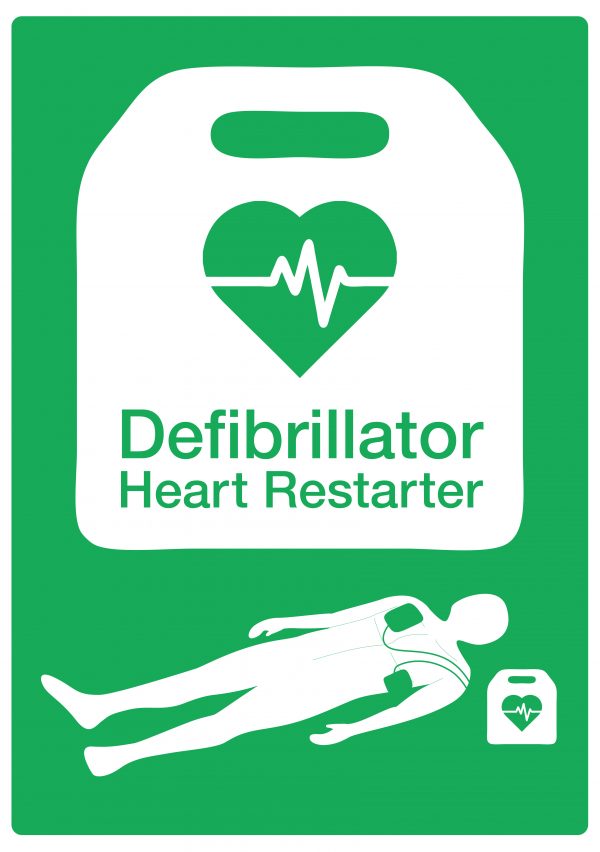 New AED Location Sign & Information Poster – LifeSaver Training